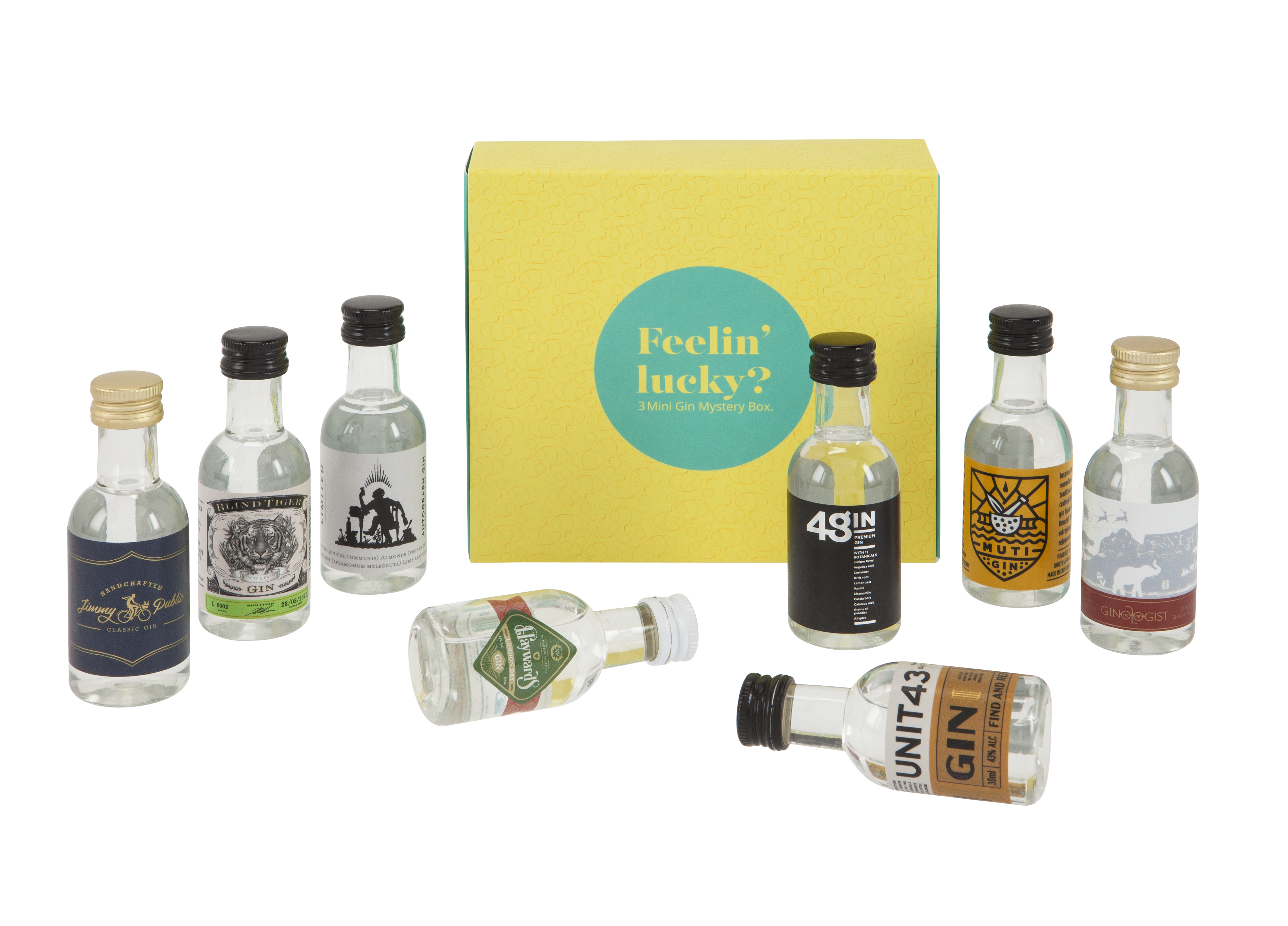 21% off on 3x 40ml Mini Gin Mystery Box | OneDayOnly