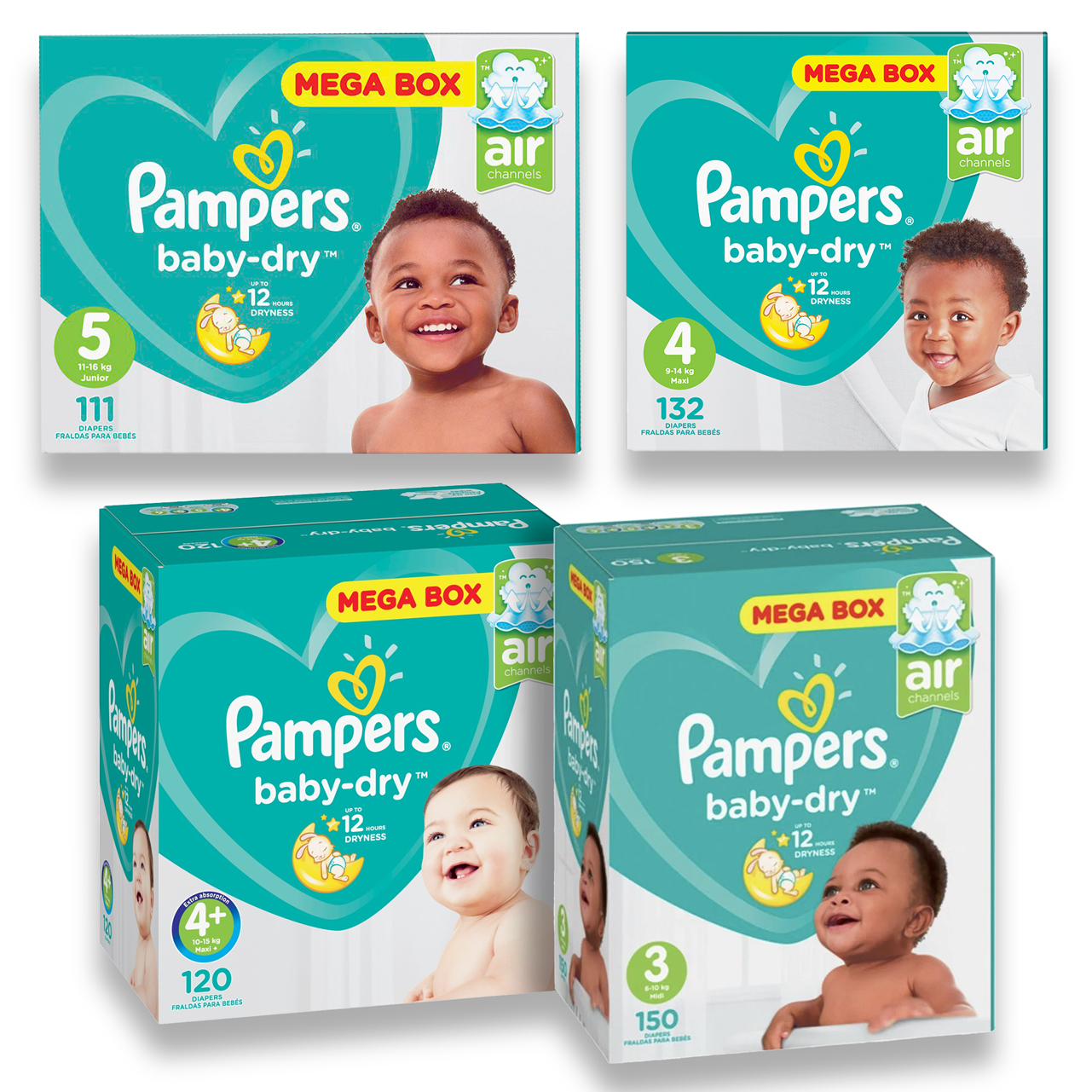 13% off on Mega Pack Active Baby Nappies | OneDayOnly