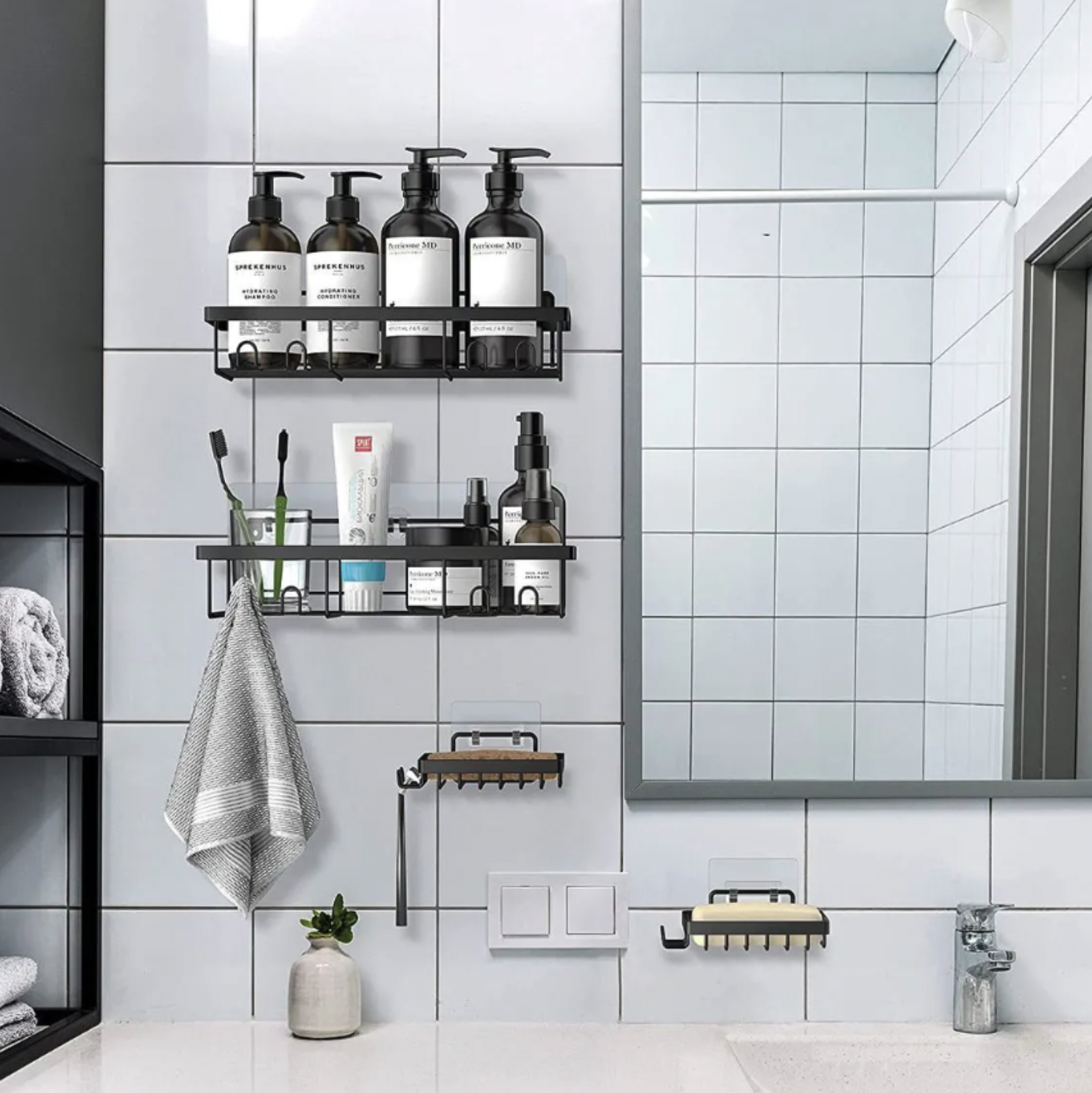 40% off on 4x Shower Rack Caddy Organisers | OneDayOnly