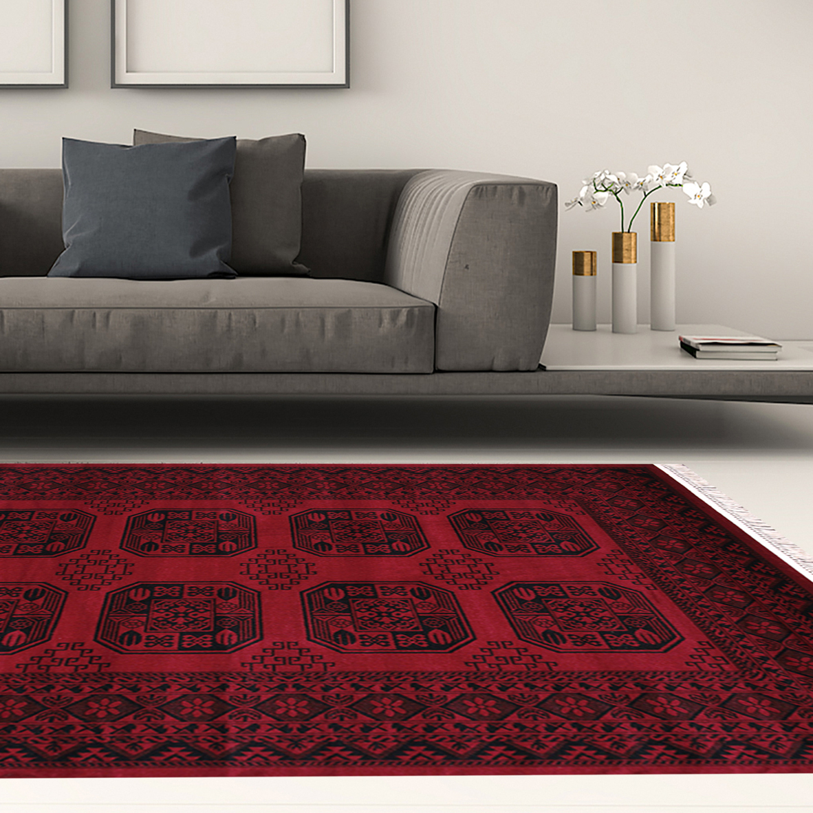 68% off on Afghan Elephant Foot Rug | OneDayOnly
