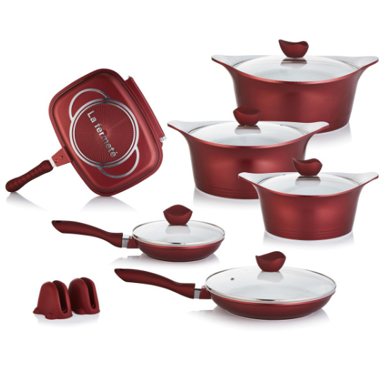 24% off on La Fermete 14-Piece Cookware Set | OneDayOnly