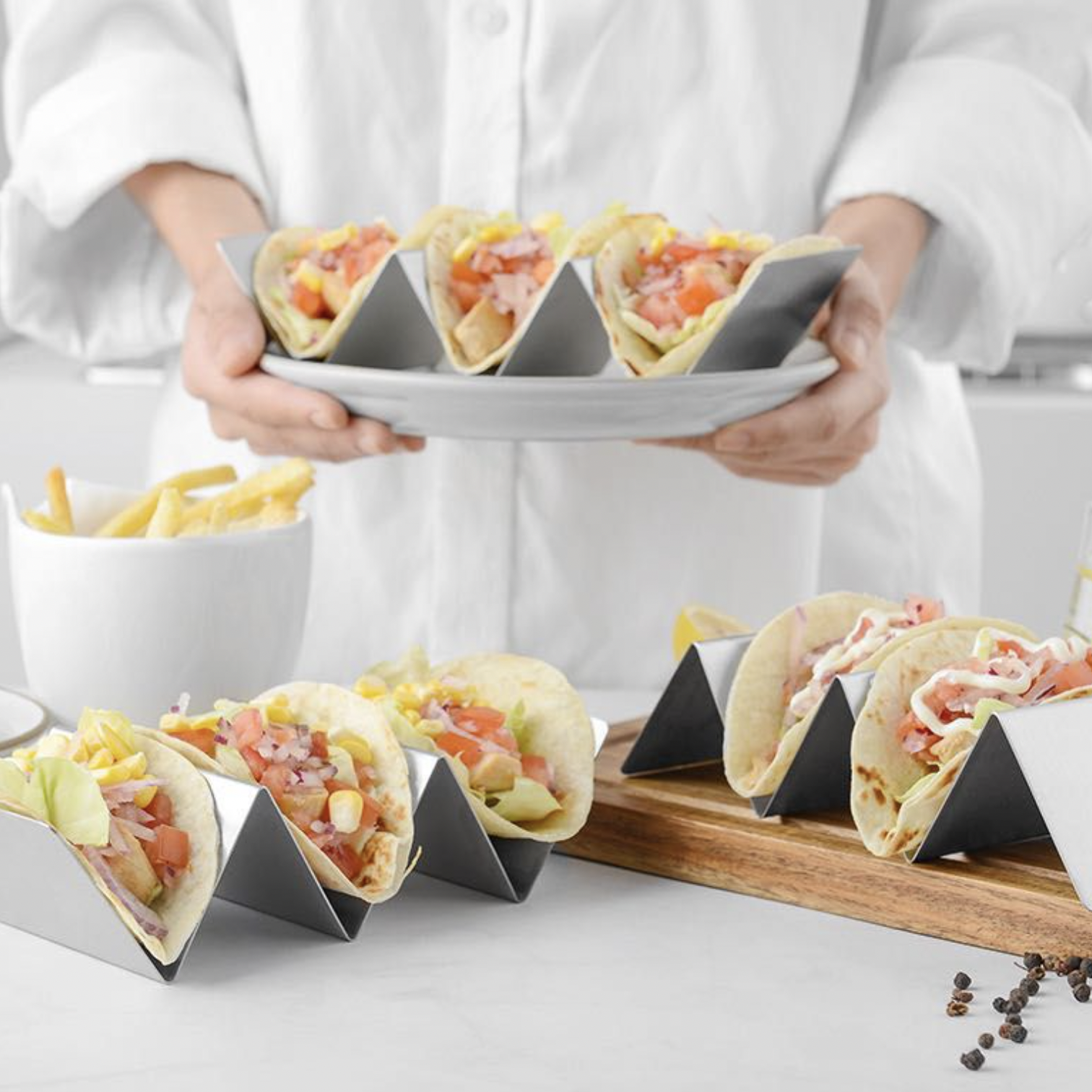 56% off on My Kitchen 3x Grid Taco Holders | OneDayOnly