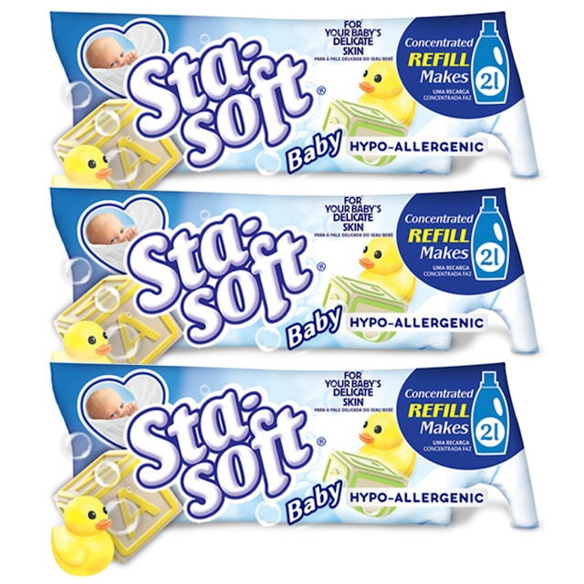 Sta-Soft 3x 500ml Fabric Conditioner Refills | OneDayOnly