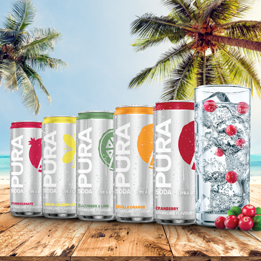 20% off on PURA SODA 24x 300ml Low Sugar Soda | OneDayOnly