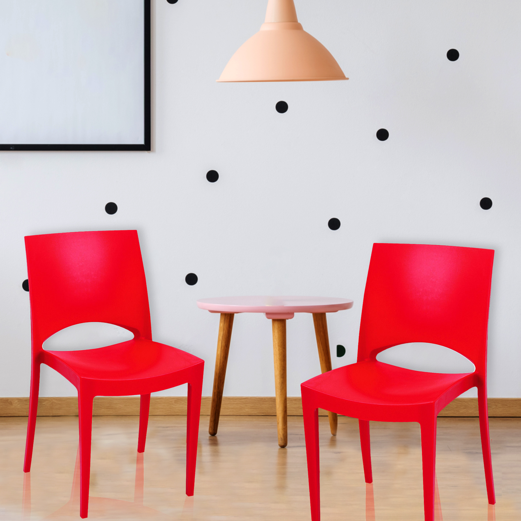 29% off on Addis 4x Red Stella Chair | OneDayOnly