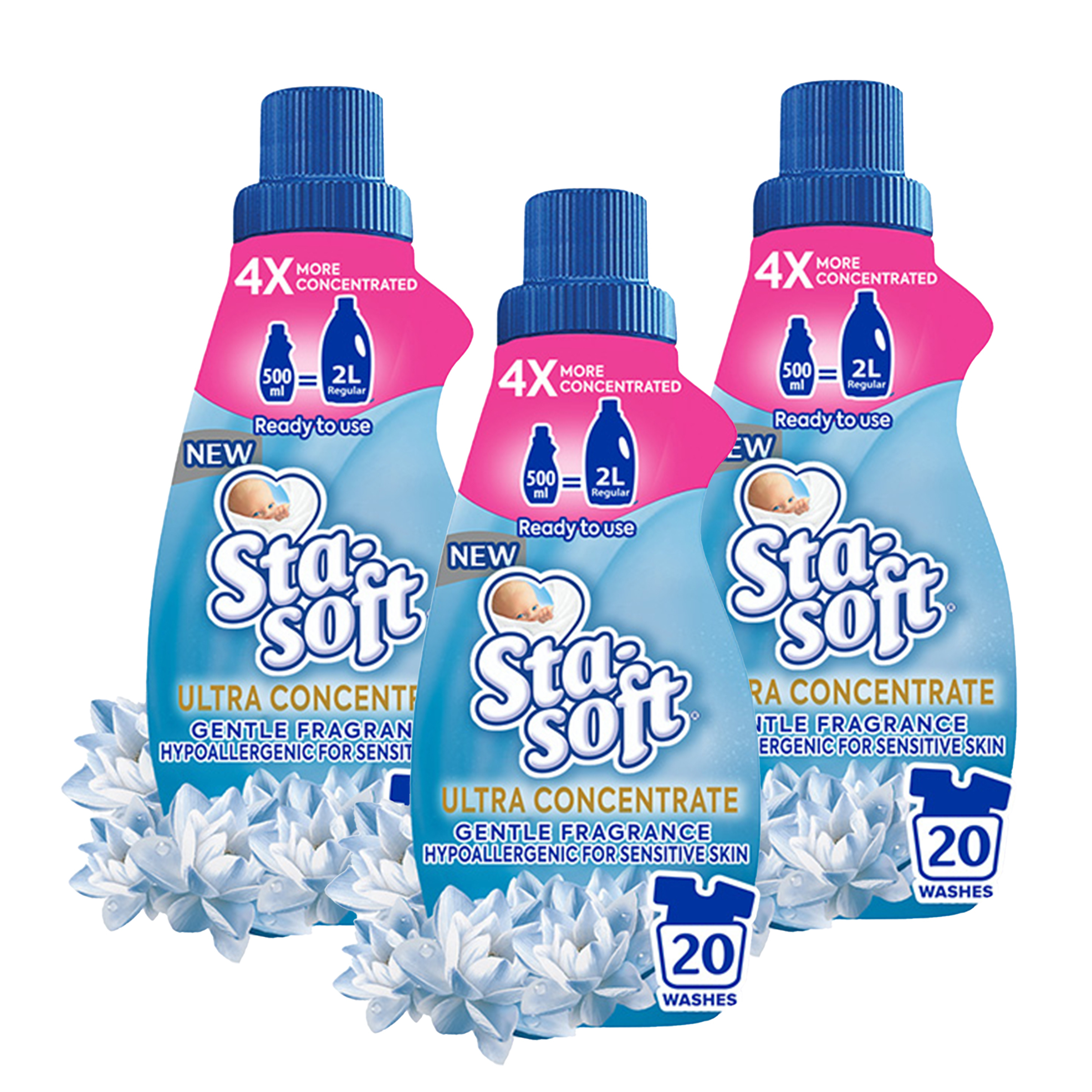 27% off on 3x 500ml or 1L Fabric Softeners | OneDayOnly