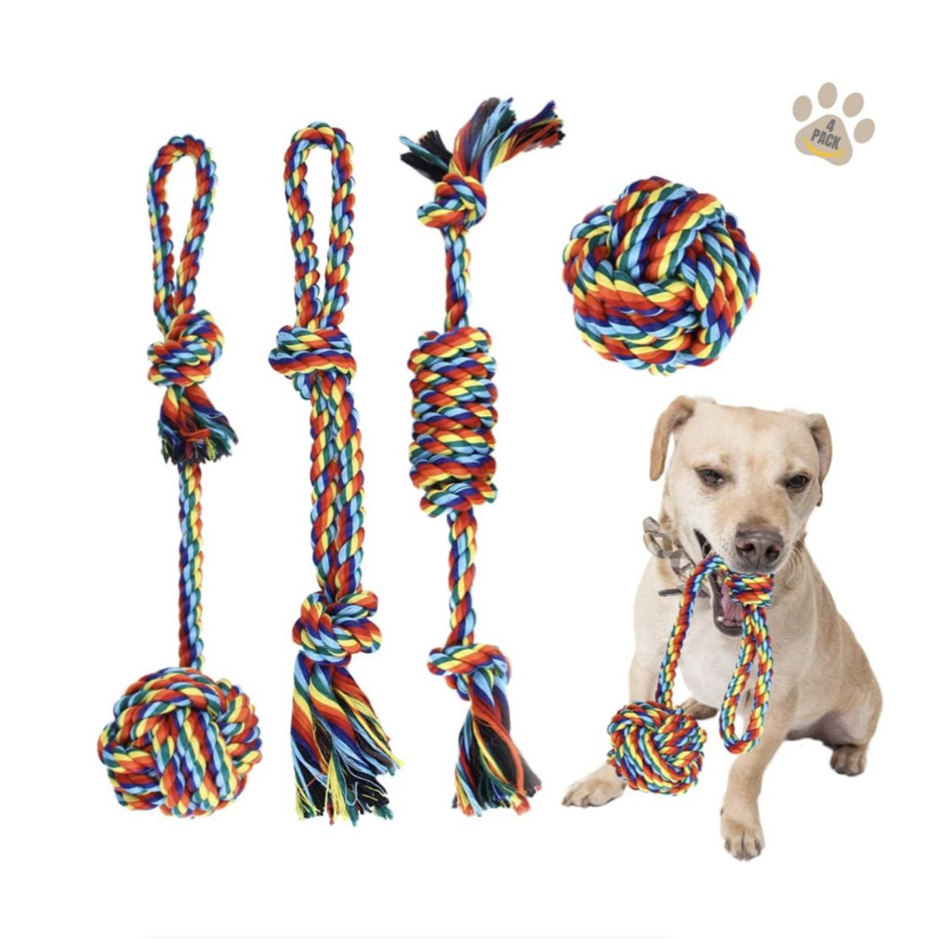 40% off on Houndz 4x Dog Chew Rope Set | OneDayOnly