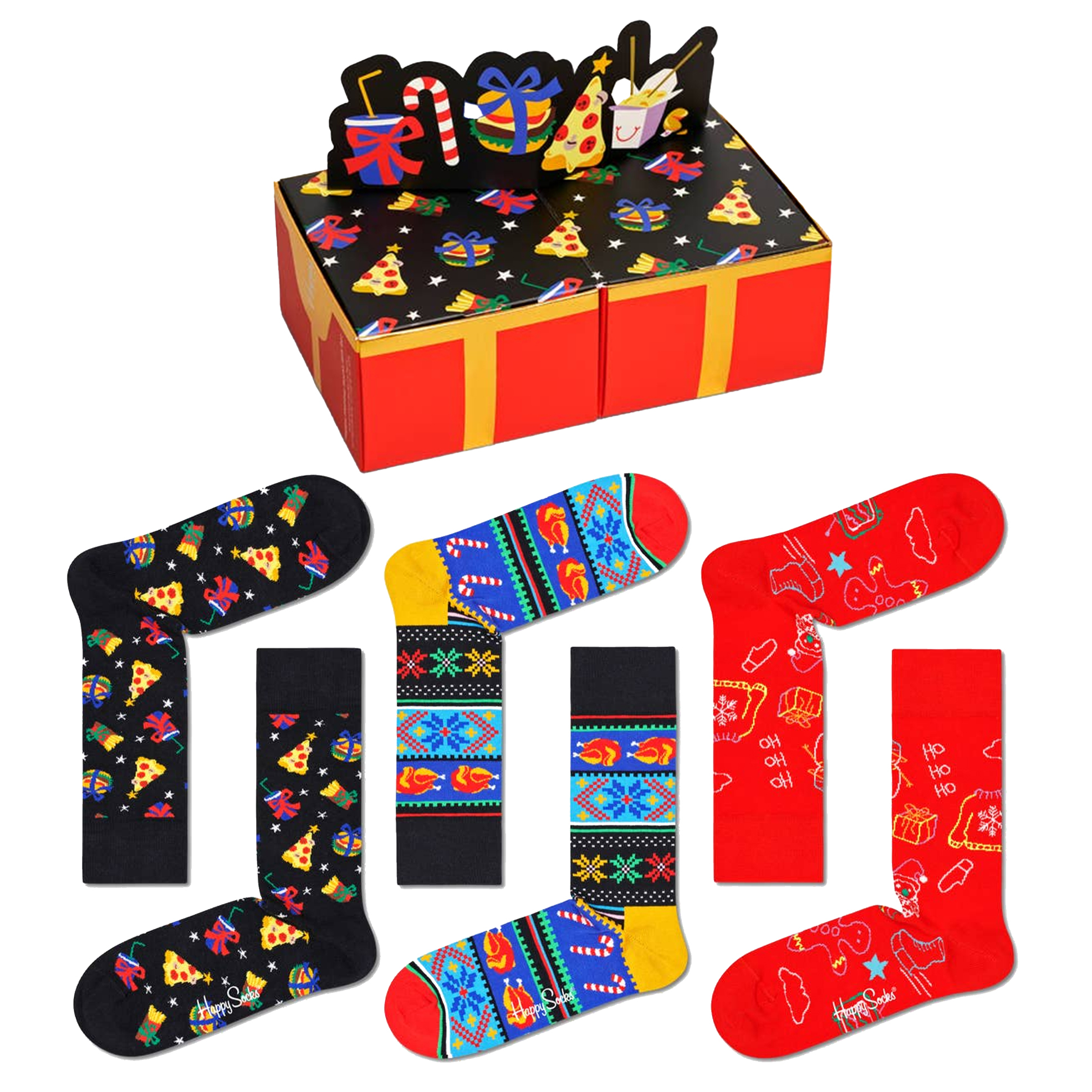 42% off on 4x Happy Holiday Sock Gift Set | OneDayOnly