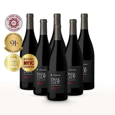24% off on Doolhof 6x Dark Lady Pinotage 2021 | OneDayOnly