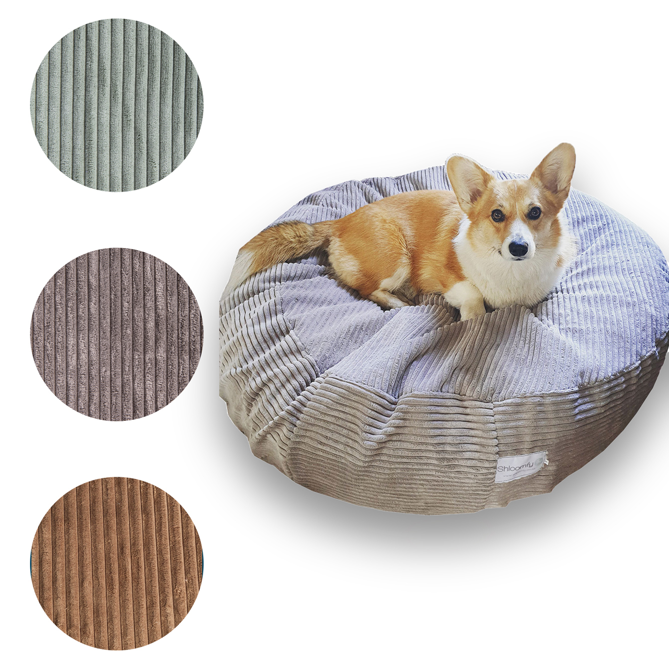 23% off on Corduroy Machine Washable Pet Bed | OneDayOnly