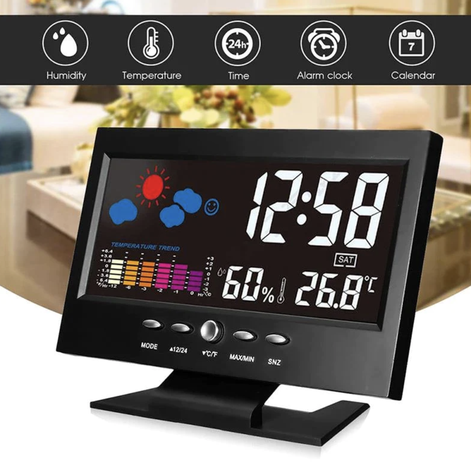 57% off on Multifunctional Alarm Clock | OneDayOnly