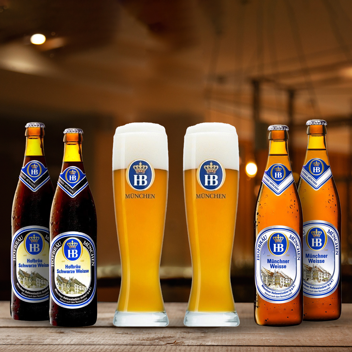 35% off on 4x 500ml Weisse Beers & Glasses | OneDayOnly