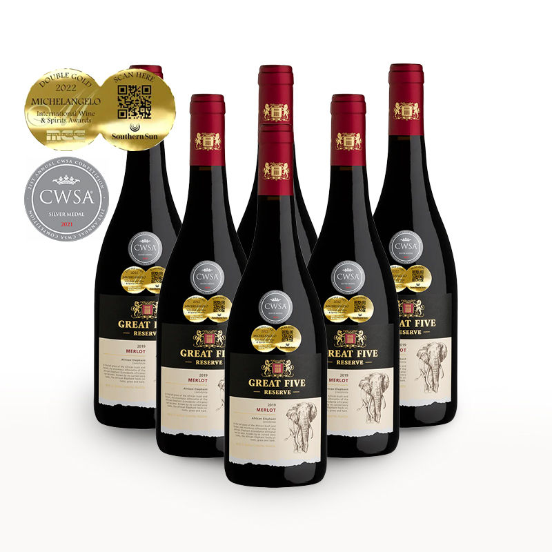30% off on 6x Great Five Reserve Merlot 2019 | OneDayOnly