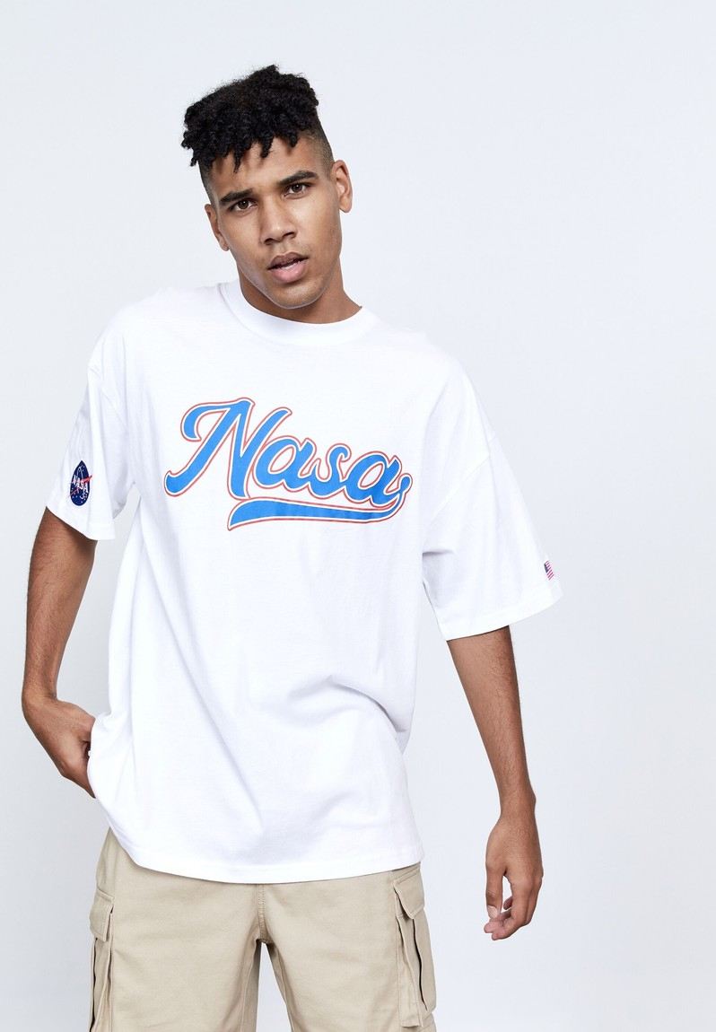 49% off on Men's Nasa Script Oversized T-Shirt | OneDayOnly
