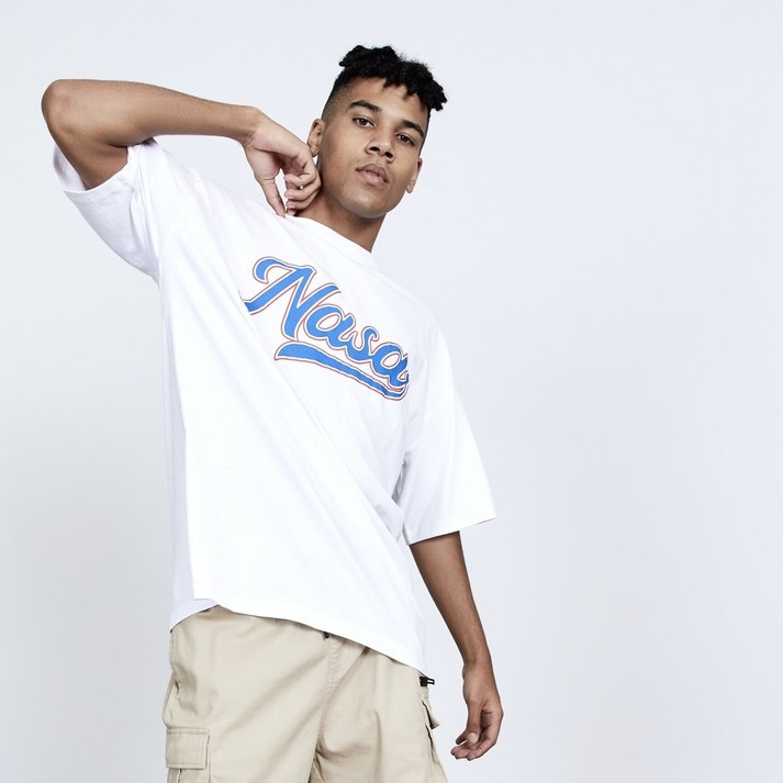 49% off on Men's Nasa Script Oversized T-Shirt | OneDayOnly