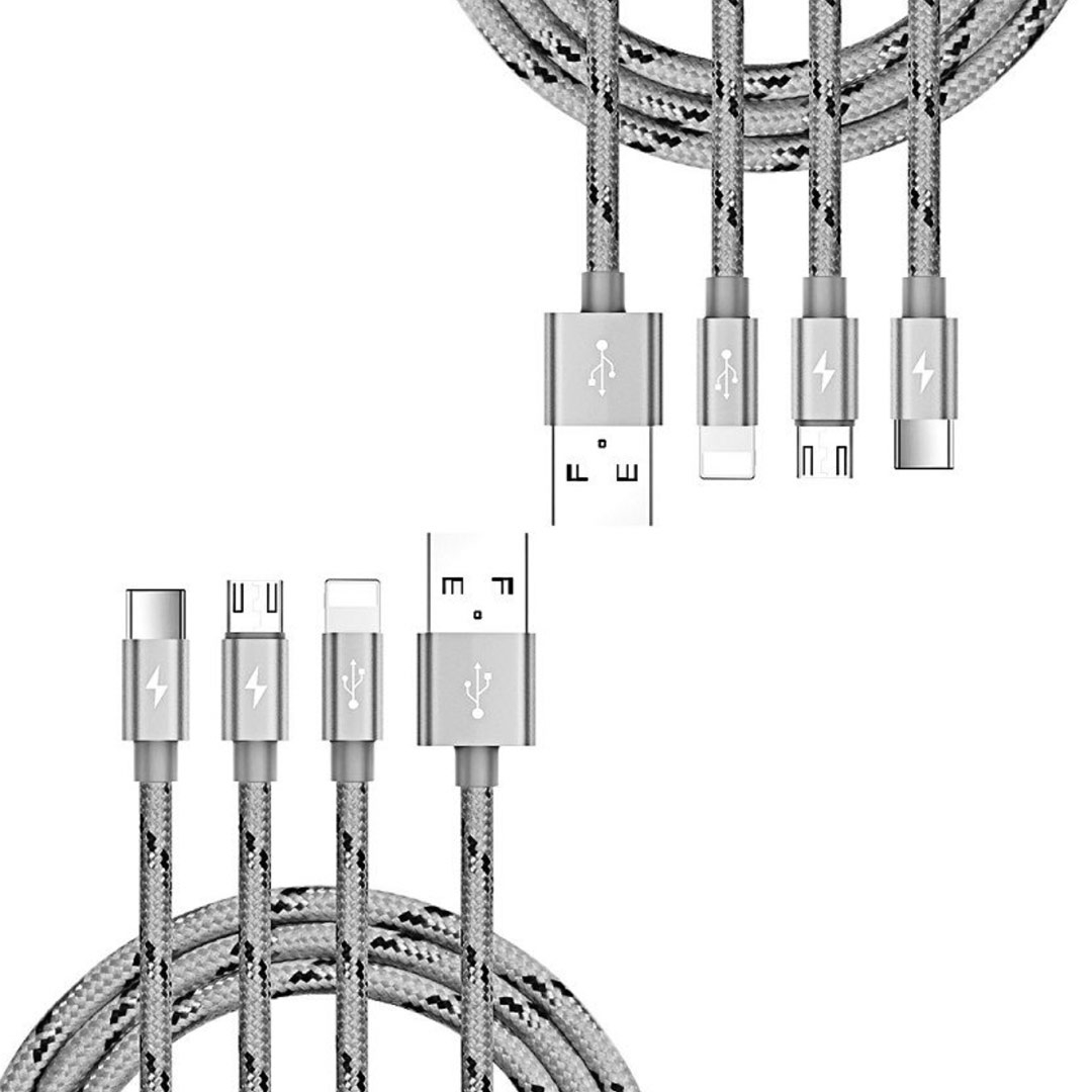 27% off on Pack of 2 3-in-1 USB Charging Cable | OneDayOnly