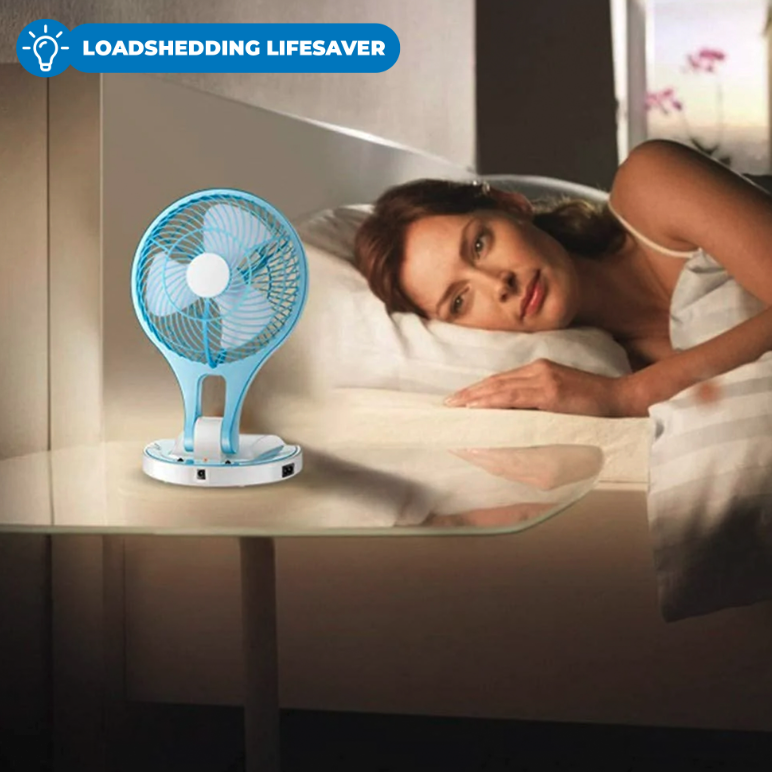 36% off on 2x LED Rechargeable High Speed Table Top Fans | OneDayOnly