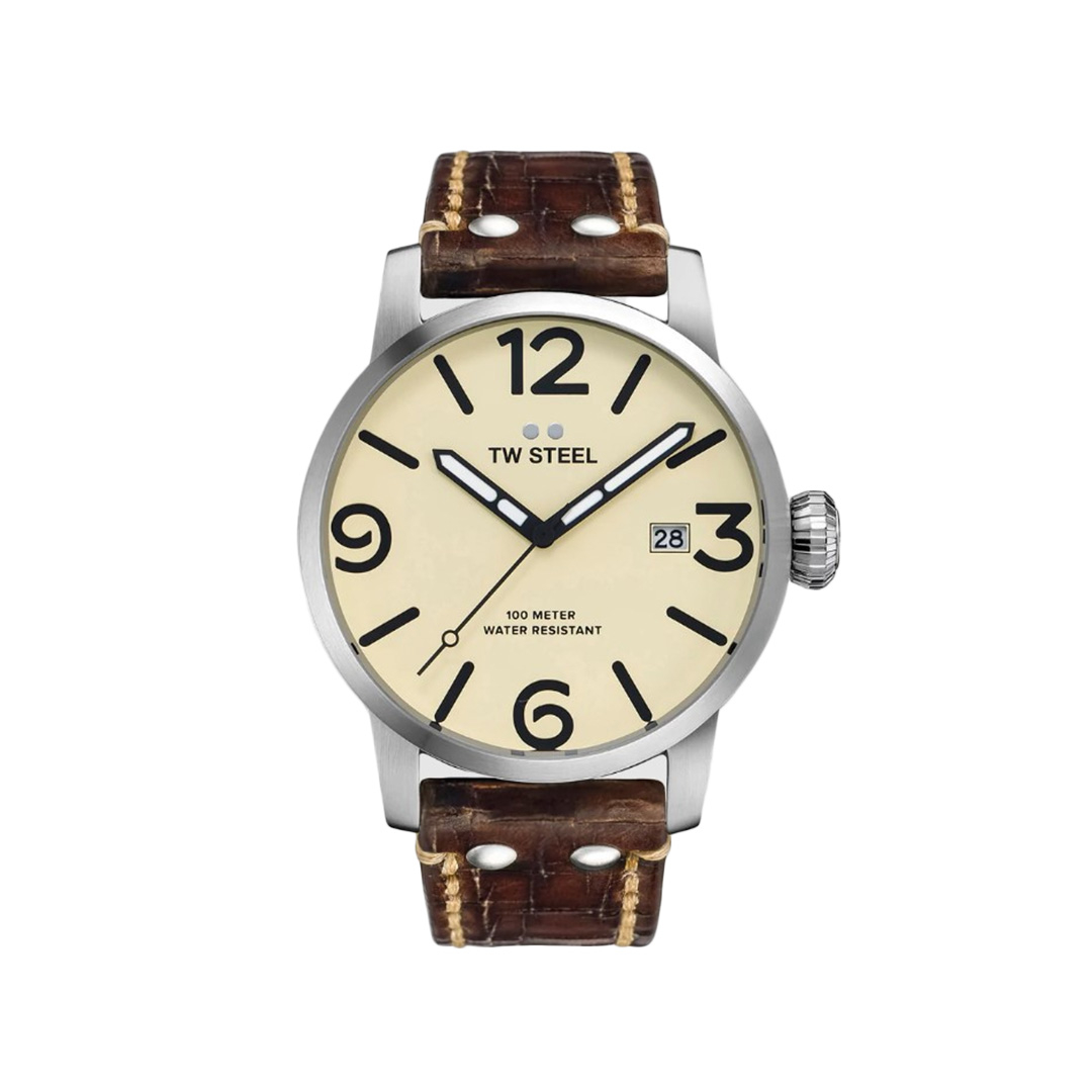 50% off on TW Steel 45mm Maverick Cream Watch | OneDayOnly