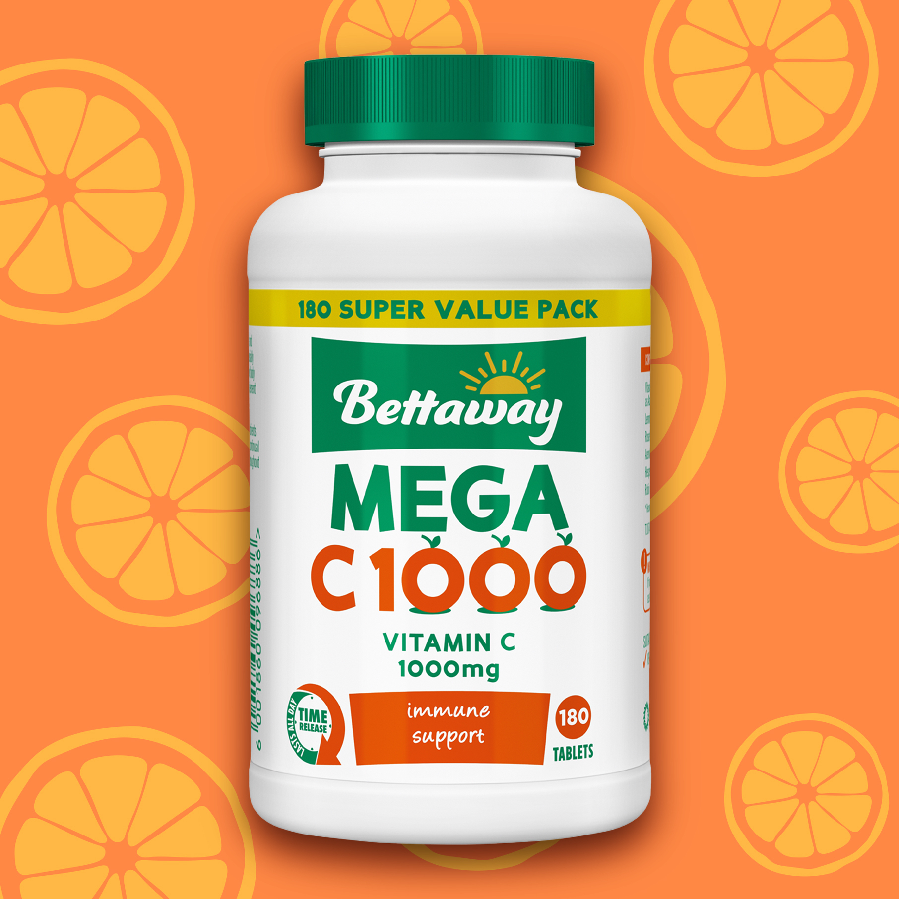 17% off on Bettaway 180's 1000mg Mega-C Tablets | OneDayOnly