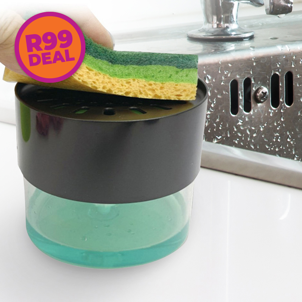 55% off on Round Liquid Press Sponge Soap Dispenser | OneDayOnly