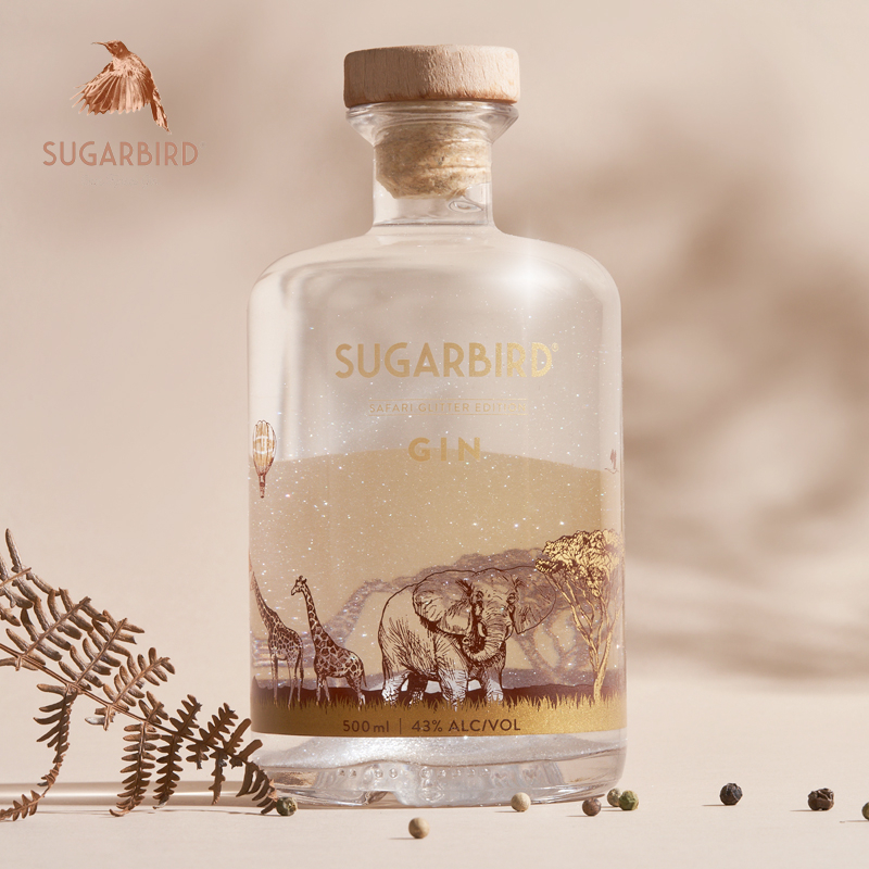 Sugarbird 500ml Safari Glitter Edition Gin | OneDayOnly