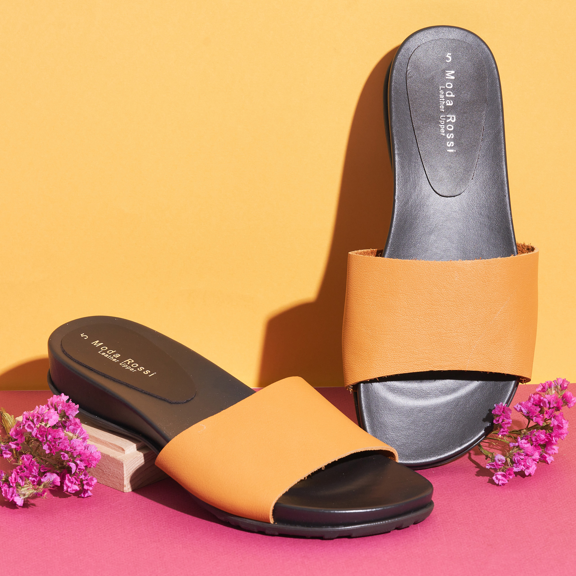 38% off on Ladies Leather Boho Mule Sliders | OneDayOnly