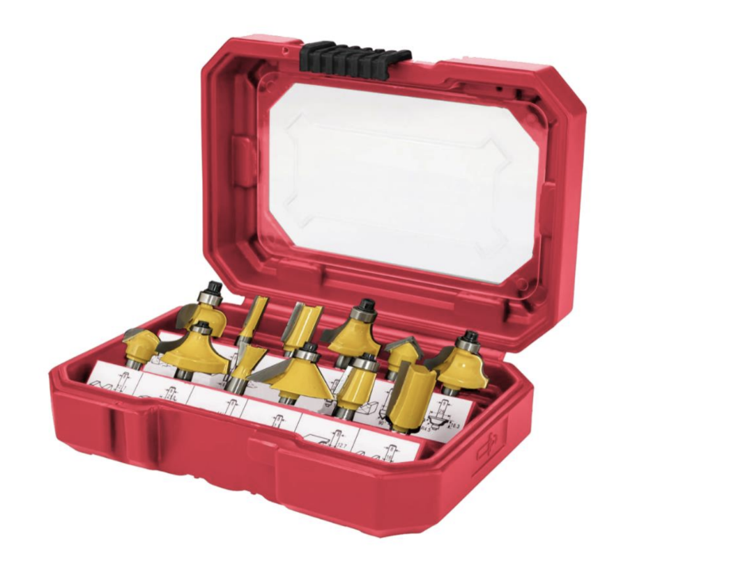 25% off on 12-Piece Router Bit Set & Case | OneDayOnly