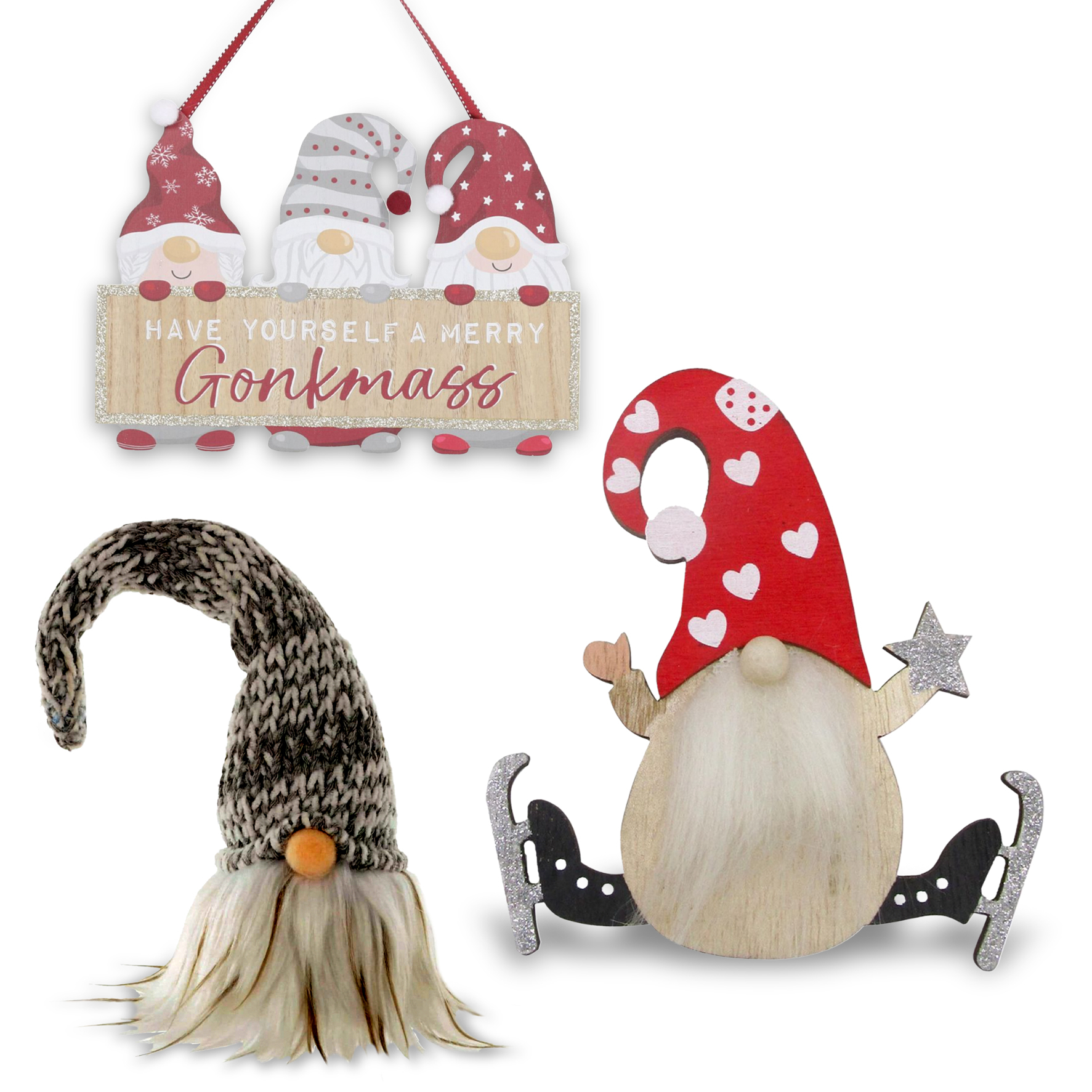 31% off on 3-Piece Festive Gonk Decoration Kit | OneDayOnly