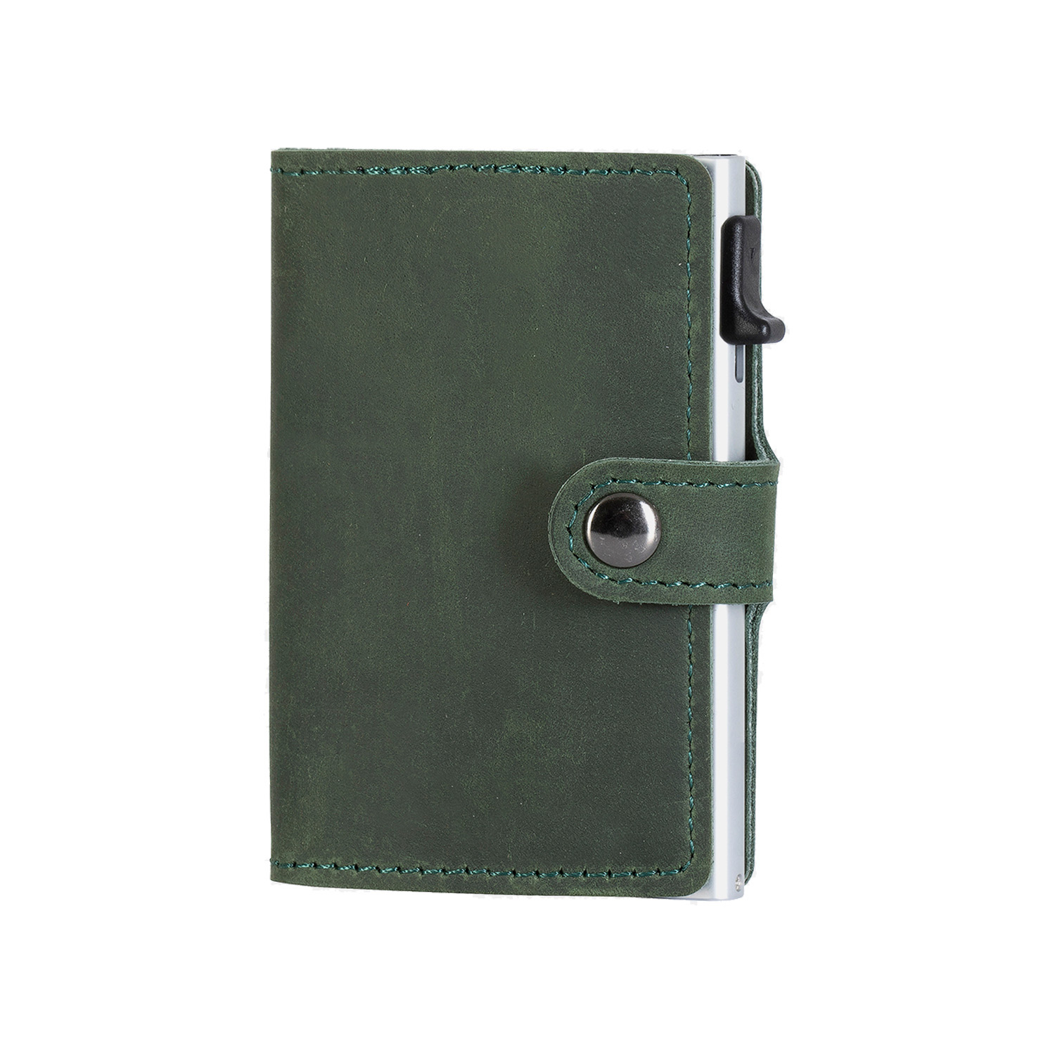 36% off on Genuine Leather Green & Silver RFID Wallet | OneDayOnly