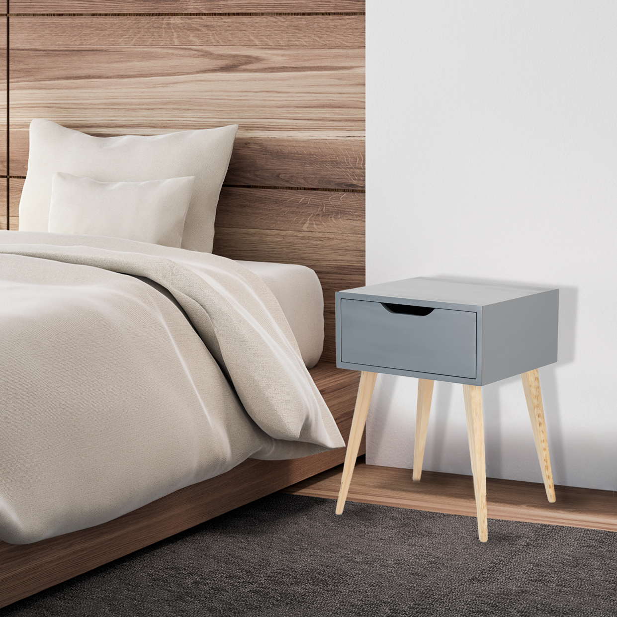 50% off on Secaleni Single Drawer Side Table | OneDayOnly