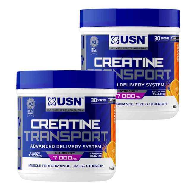 USN 2x 650g Orange Creatine Transport | OneDayOnly