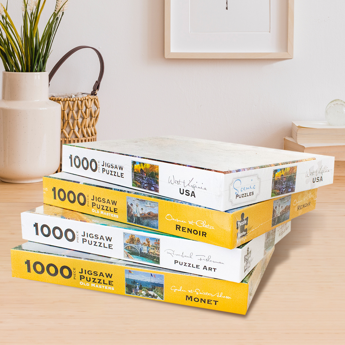 34% off on 2x 1000-Piece Art & Destination Puzzles | OneDayOnly