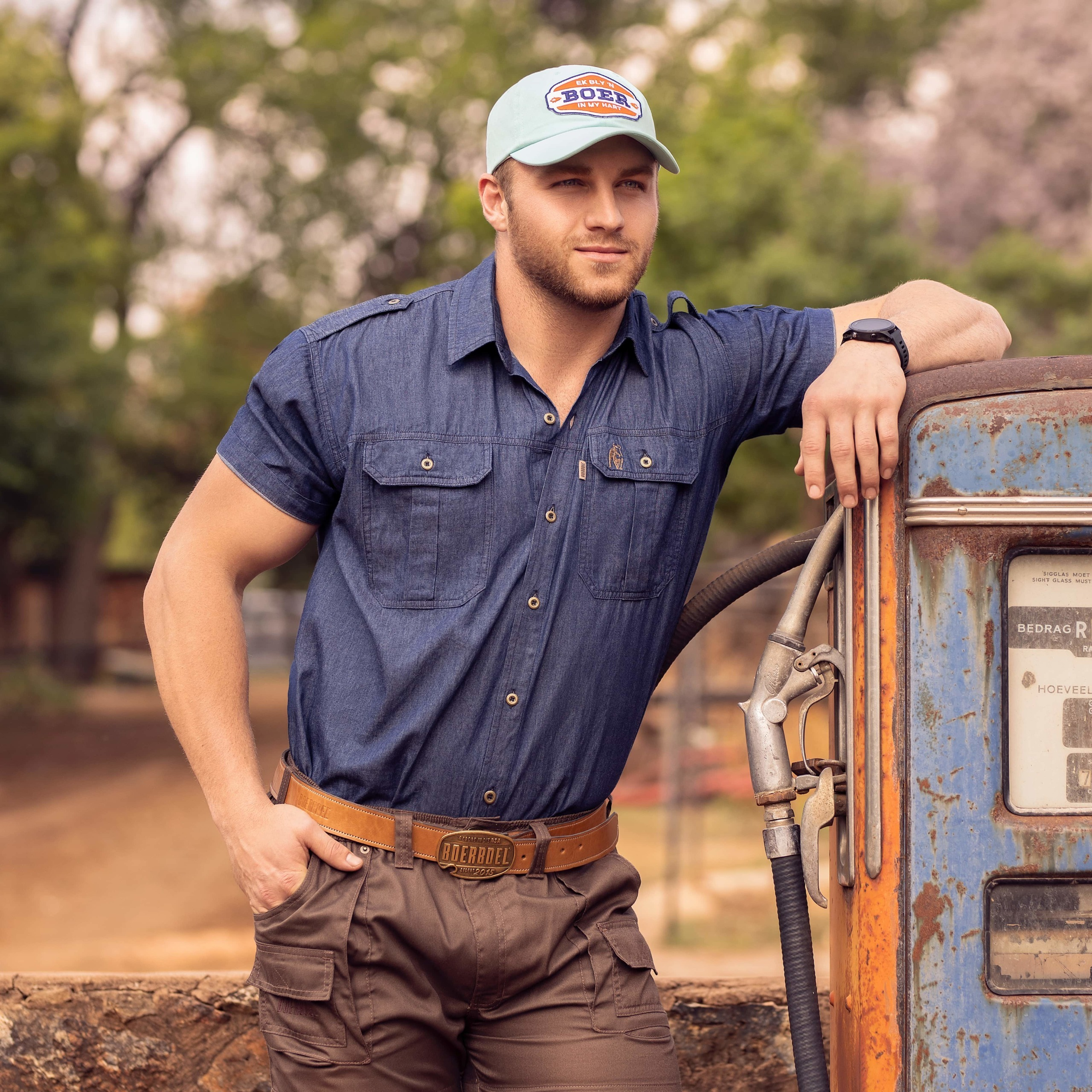 22% off on Boerboel Wear Men's SS Denim Shirt | OneDayOnly