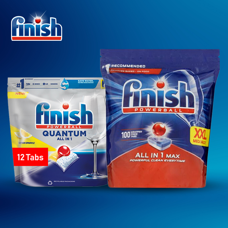 45% off on 100 All-In-One + 12 Quantum Auto Dishwashing Tablets ...