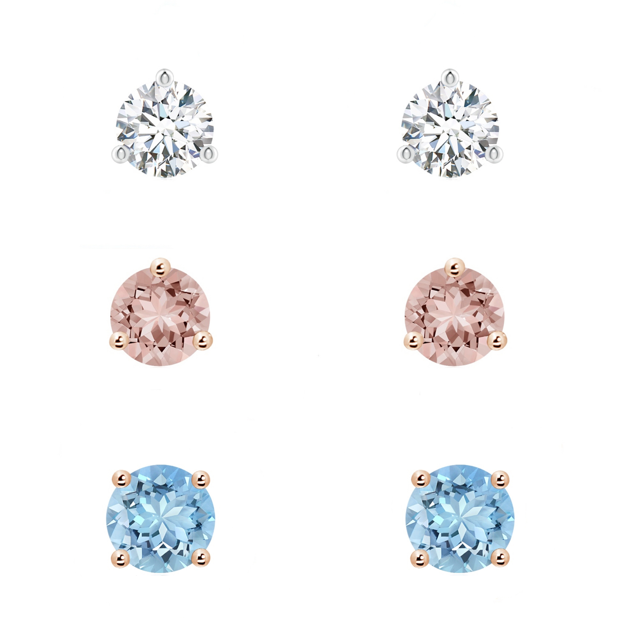 75% off on 3x Classic Swarovski Crystal Studs | OneDayOnly