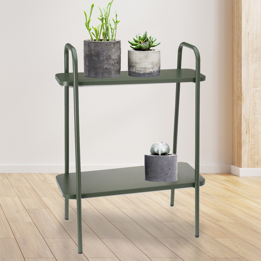 41% off on Urban Matte Green Metal Plant Rack | OneDayOnly
