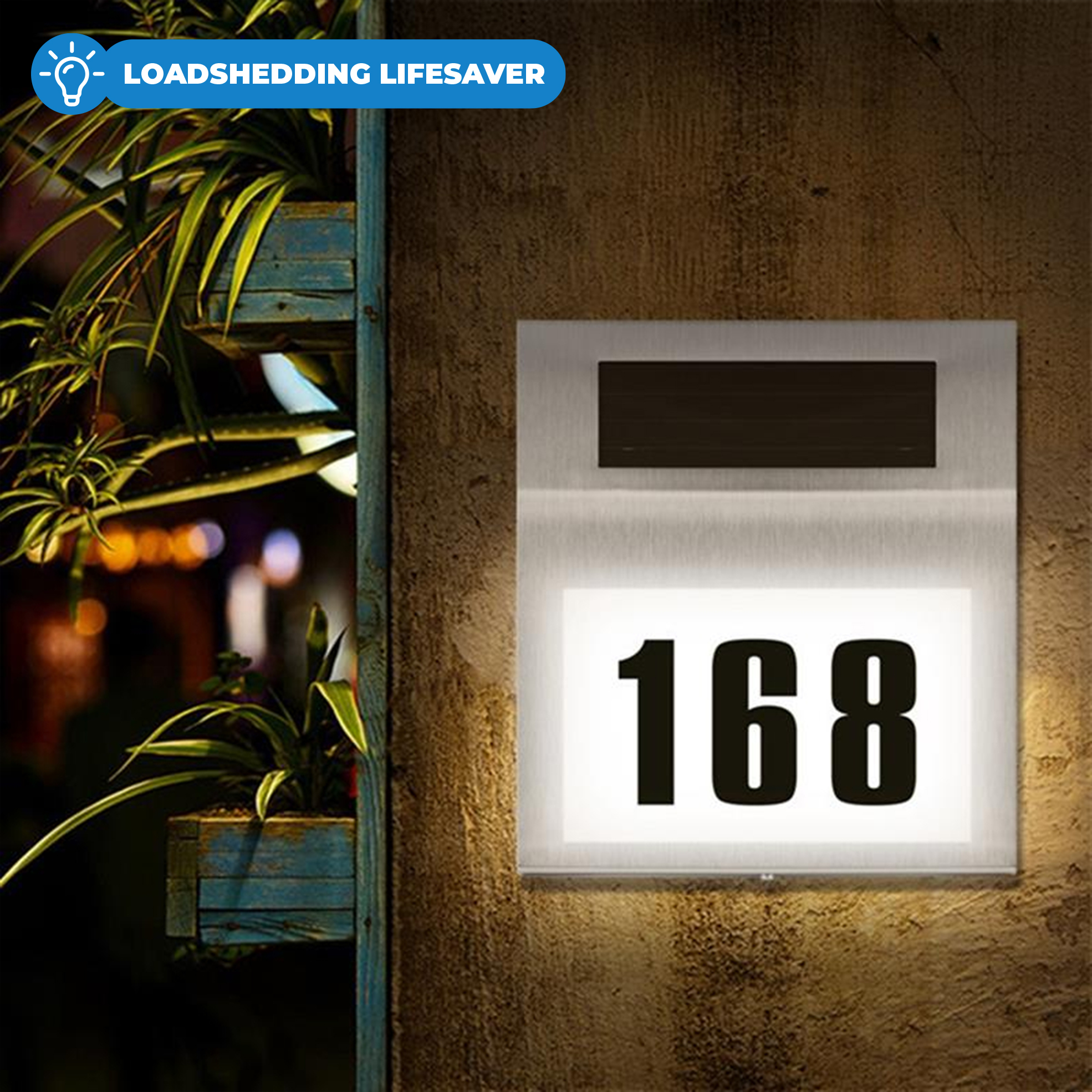 44% off on Illuminated Solar House Number Light | OneDayOnly