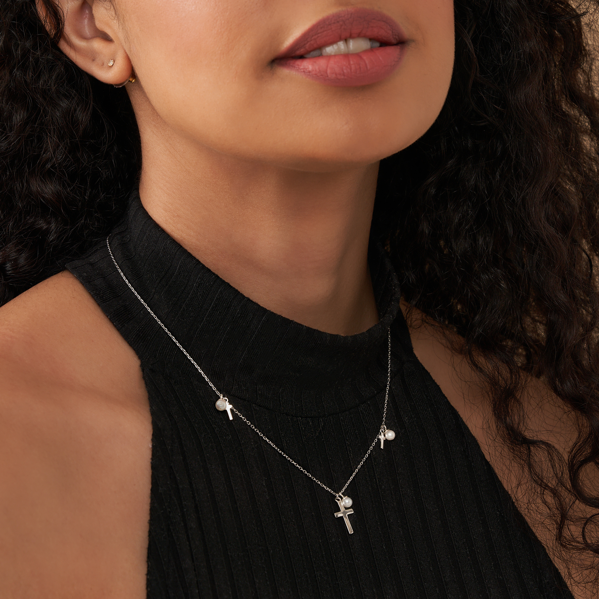 40% off on 40cm Cara Pearl & Cross Necklace | OneDayOnly