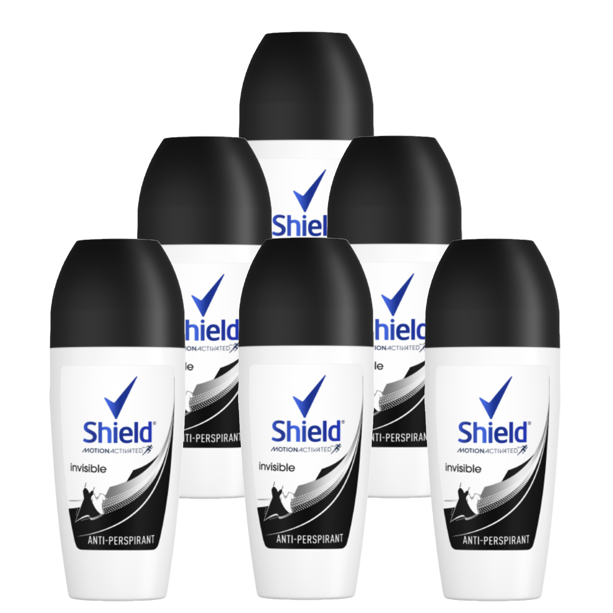 Shield 6x 50ml Ladies Antiperspirant Roll On's | OneDayOnly