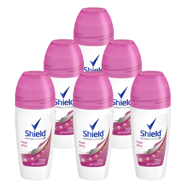 Shield 6x 50ml Ladies Antiperspirant Roll On's | OneDayOnly