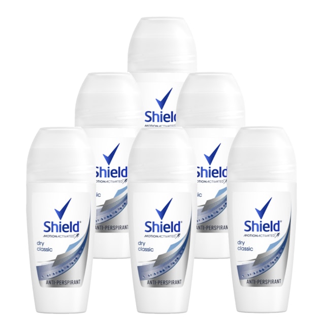 Shield 6x 50ml Ladies Antiperspirant Roll On's | OneDayOnly