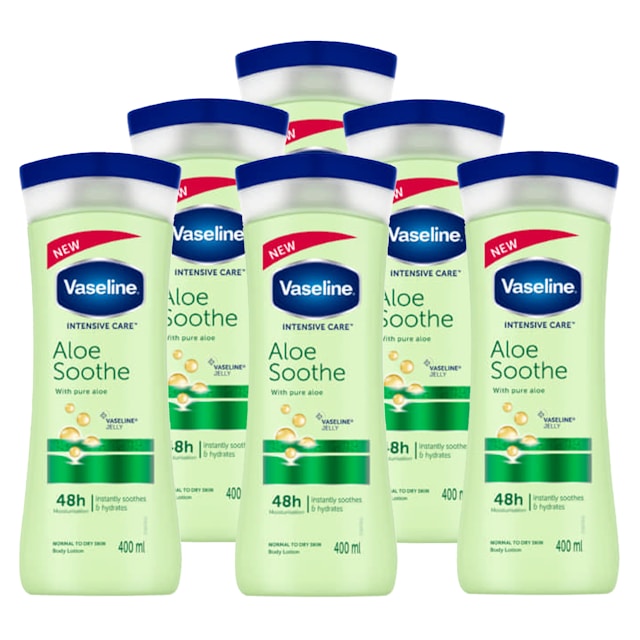 Vaseline 6x 400ml Ladies Body Lotions | OneDayOnly