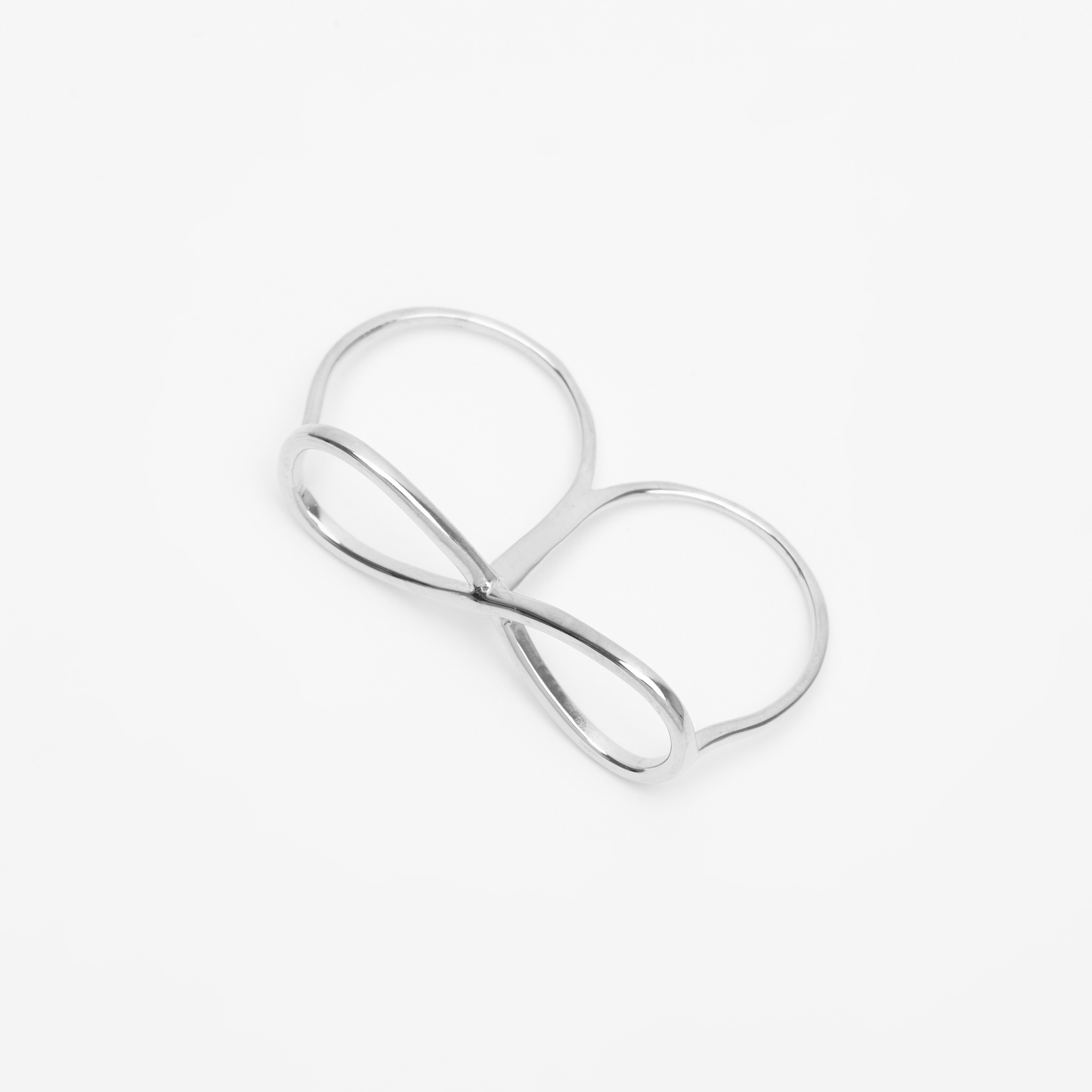 60% off on 925 Silver Infinity Double Ring | OneDayOnly