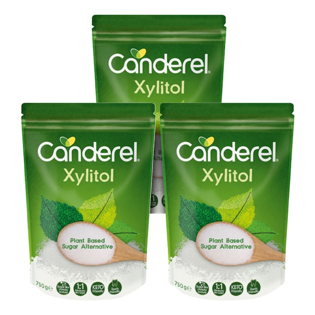 Canderel 3x 750g Xylitol Powder Sweetener | OneDayOnly
