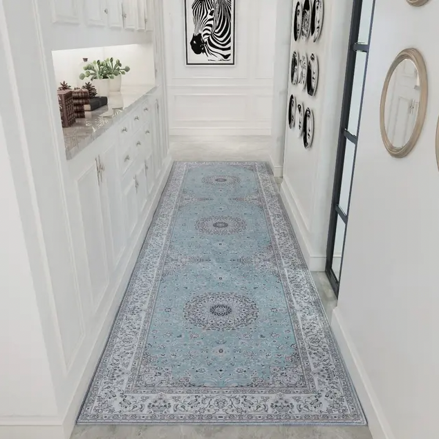 50% off on Tabriz Teal Classic Shim Runner | OneDayOnly