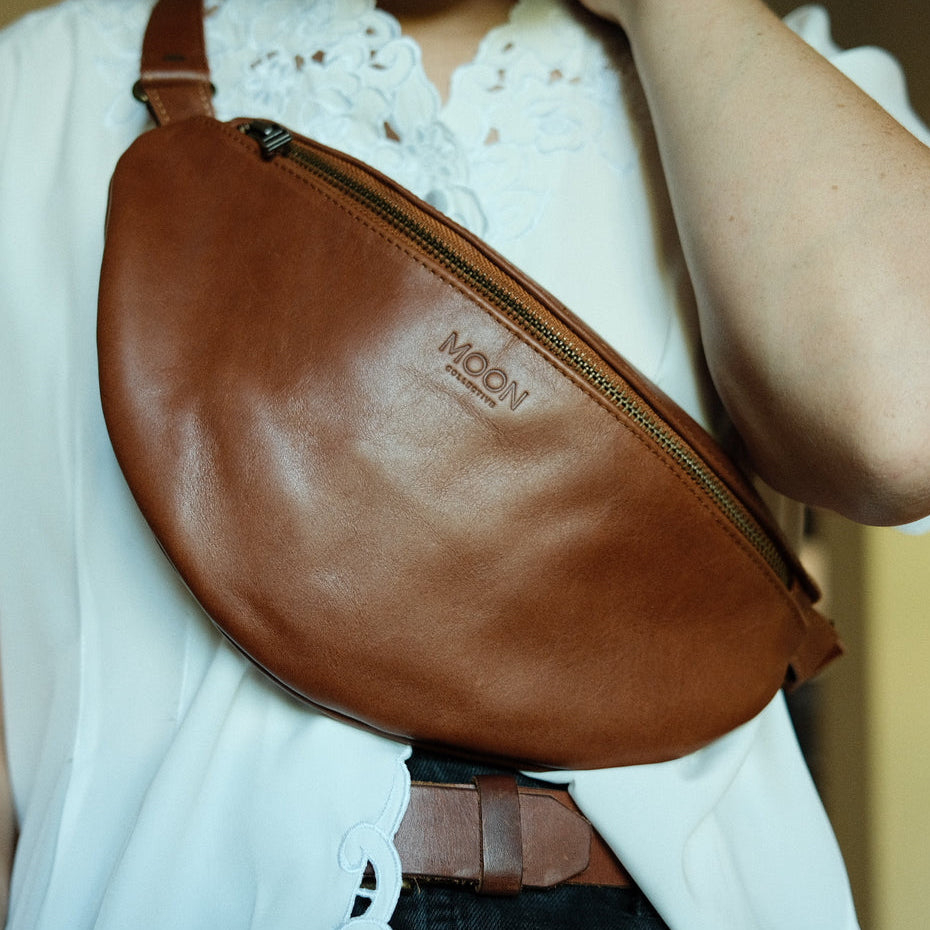 20% off on Leather Luxe Moon Bag | OneDayOnly