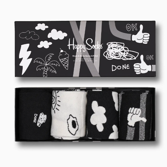 42% off on 4x Monotone Socks Gift Box | OneDayOnly