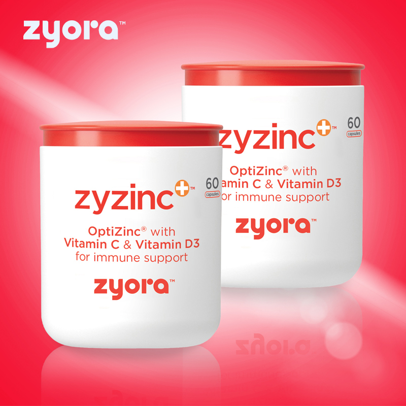 54% off on Zyora 2x 60 Zyzinc+ with D3 Capsules | OneDayOnly