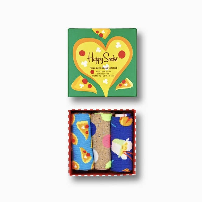 30% off on Happy Socks 3x Pizza Love Gift Box | OneDayOnly