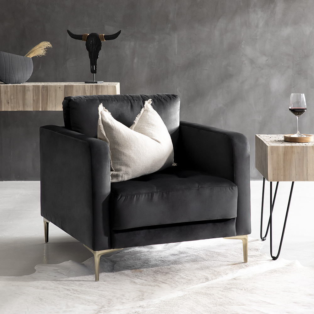 R900 off on Hayden Velvet Armchair | OneDayOnly
